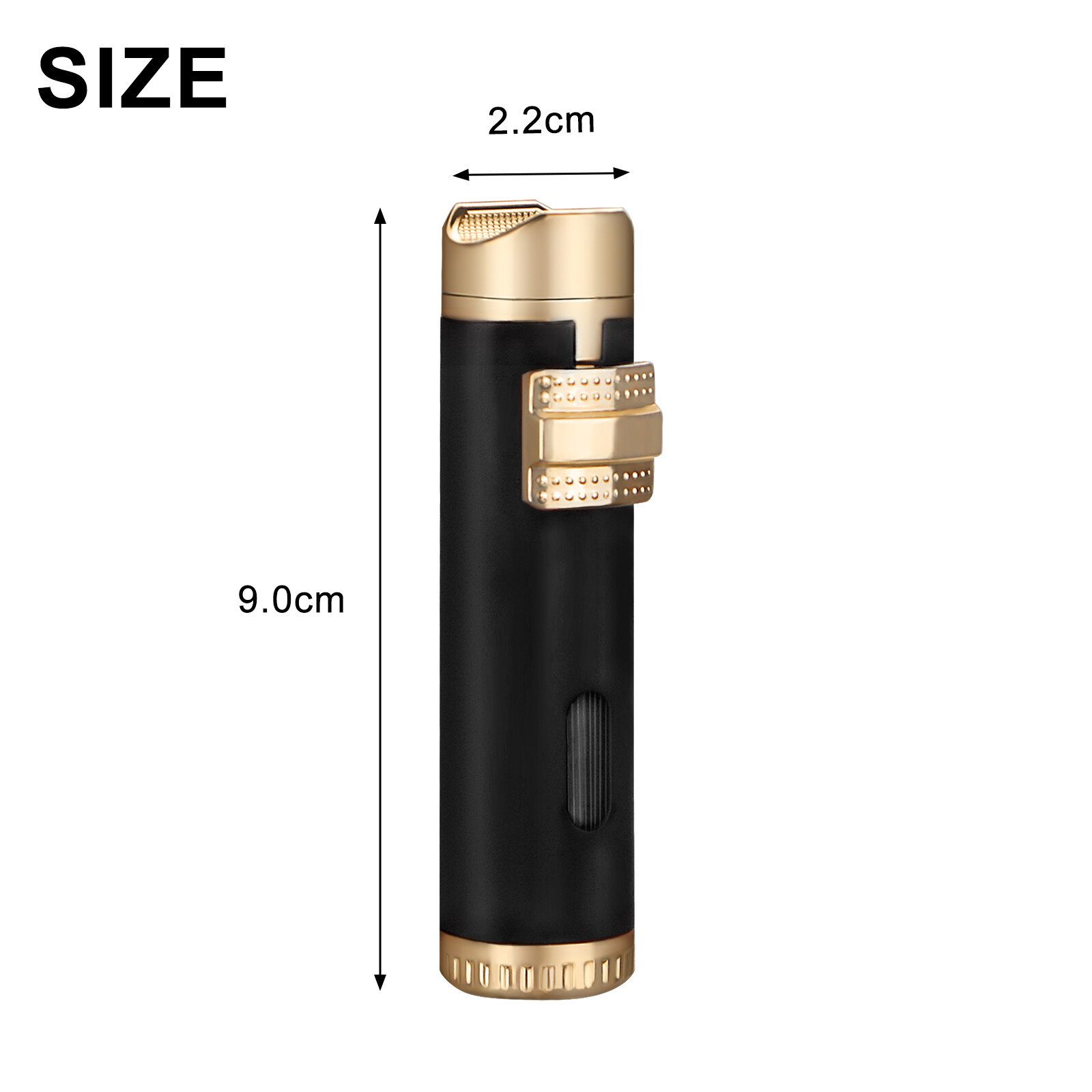 Cigar Lighter Windproof 3 Jet Torch Butane Gas Torch Lighters with ...