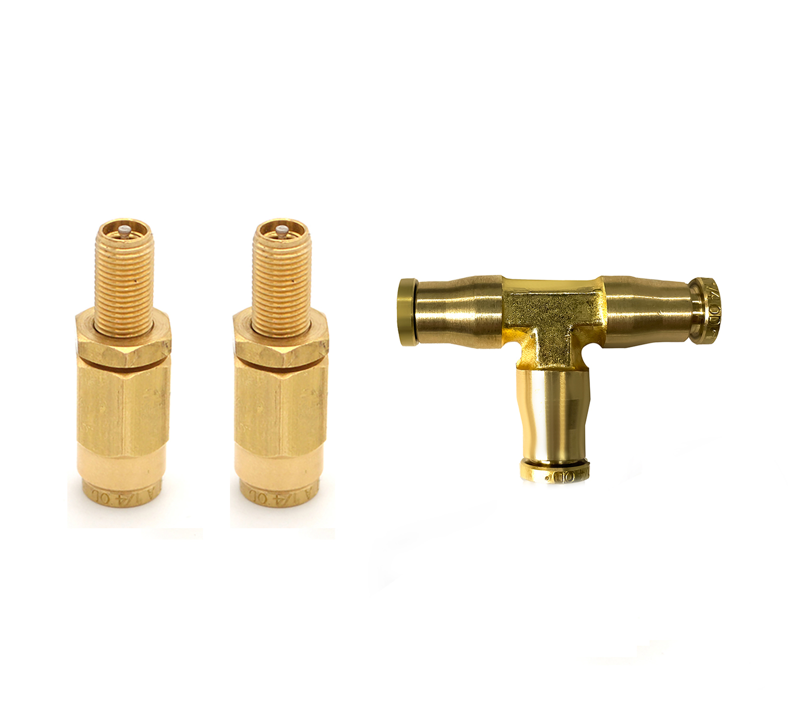 Torque Air Inflation Schrader Valve 1/4" with Push to Connect Pair ...