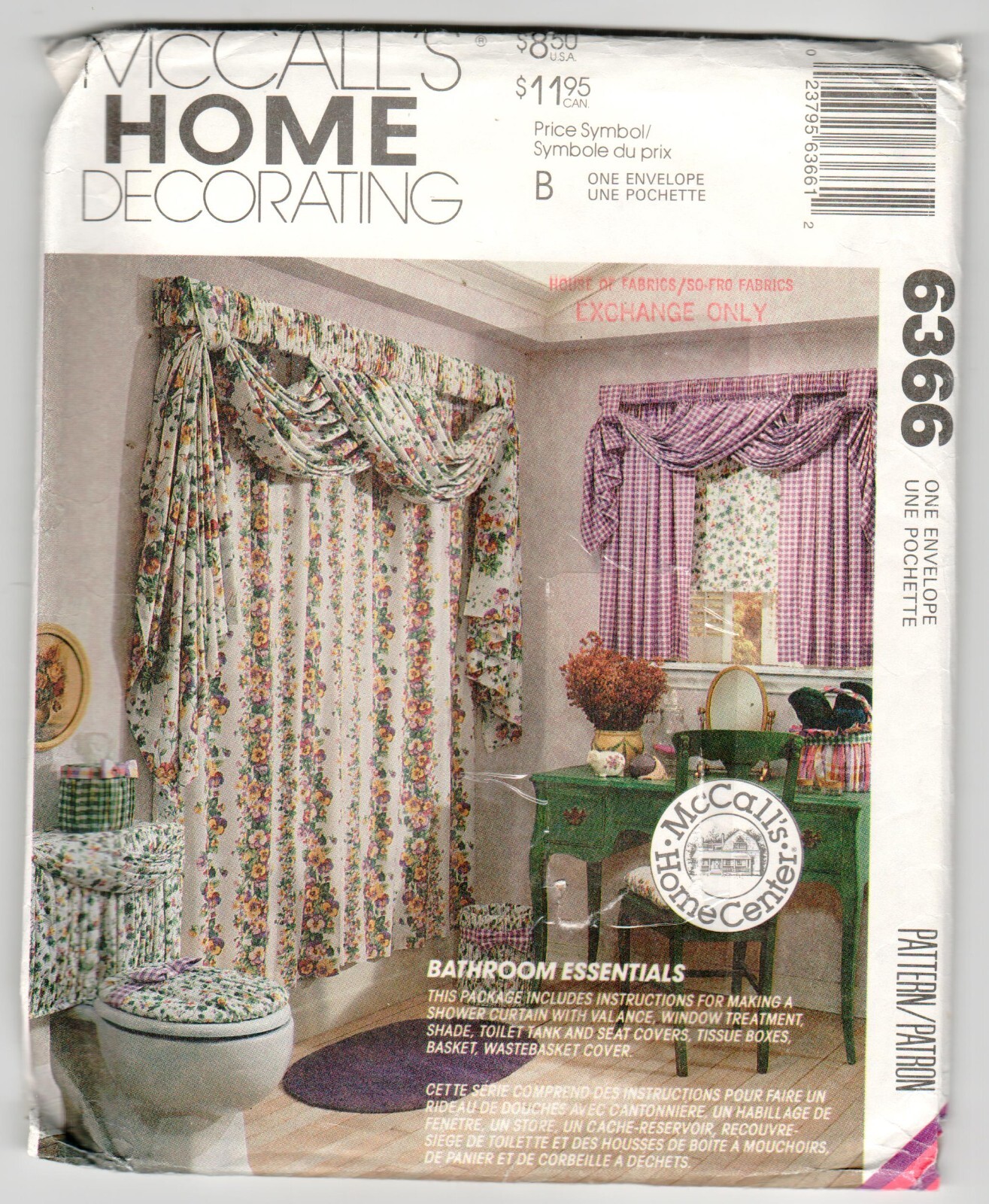 McCall’s Home Decorating Bathroom Essentials Pattern No. 6366 | eBay