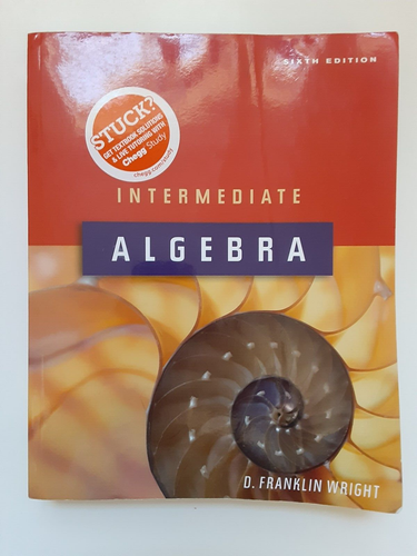 Intermediate Algebra Math Textbook Sixth 6th Edition Franklin Wright ...
