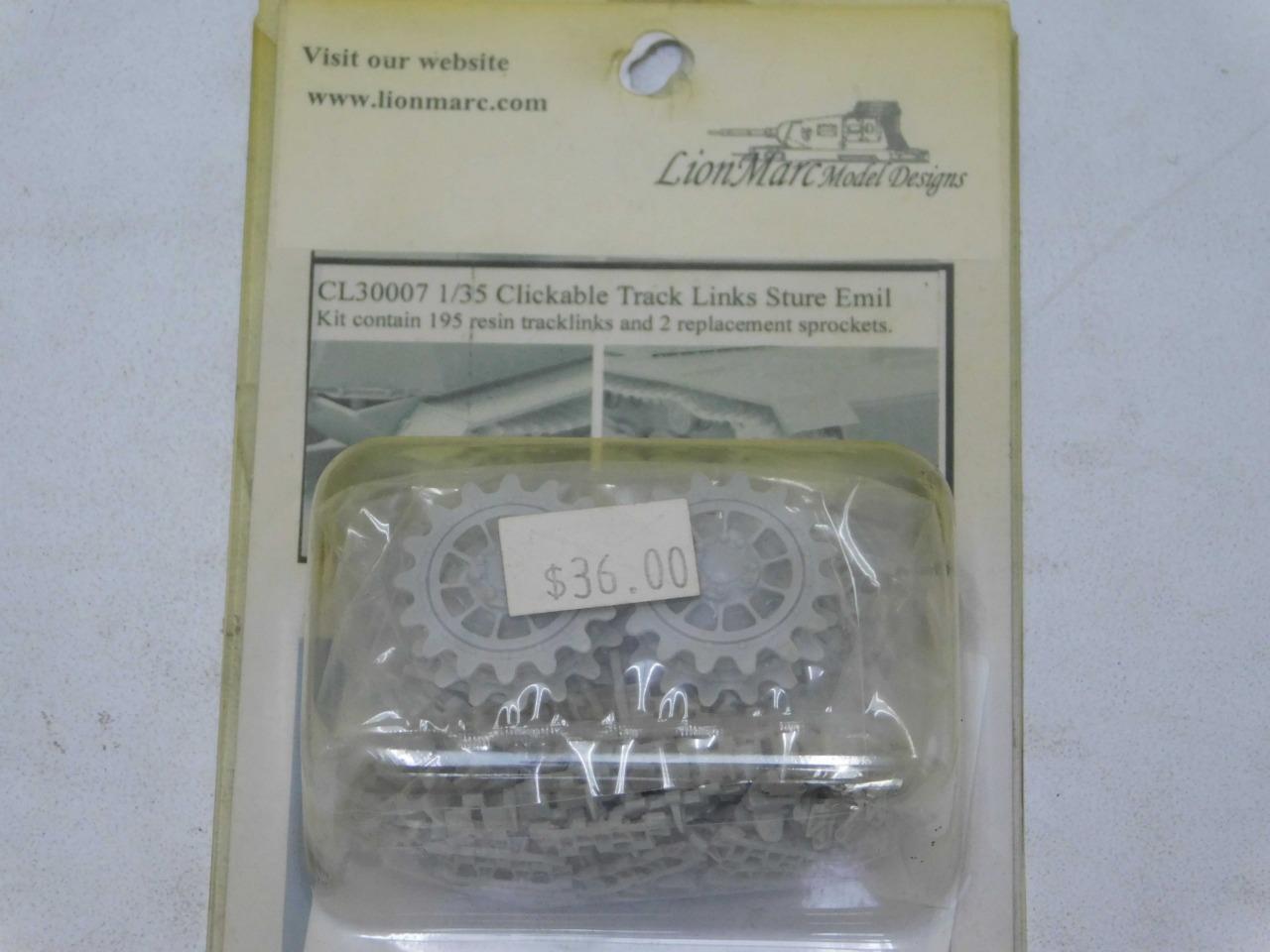 1/35 Lion Marc Sturer Email Individual track Link & Sprockets Plastic ...