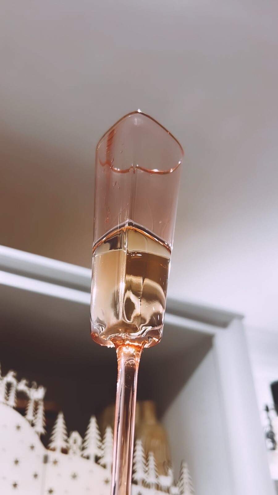 2 - Moon in Aries brand - Hand Blown- Pink Heart Shape-Gold Rim ...