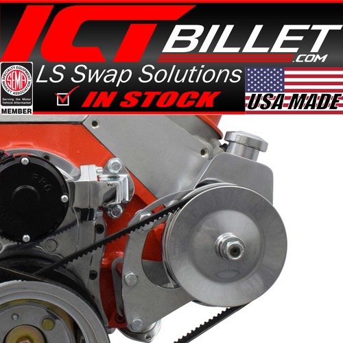 BBC Power Steering Pump Bracket - Electric Water Pump Billet Big Block ...