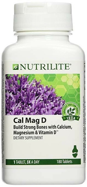NUTRILITE Cal Mag D Plus Calcium Magnesium Vitamin D3 180 Tabs Adult ...