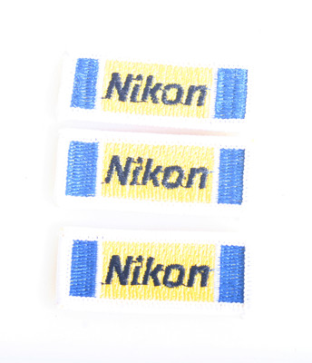 NIKON OFFICIAL LOGO PATCHES SET OF 3 | eBay