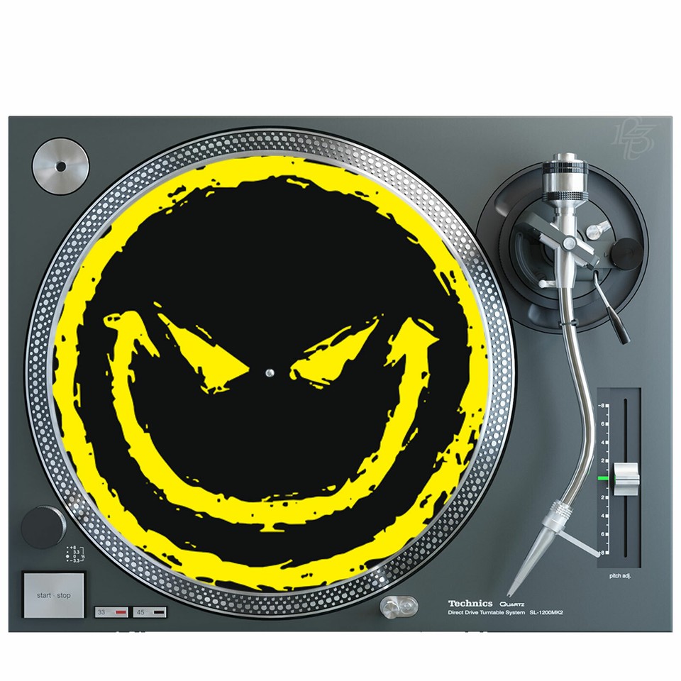 Personalised DJ Record Turntable Scratch Slipmats vinyl disc jockey ...