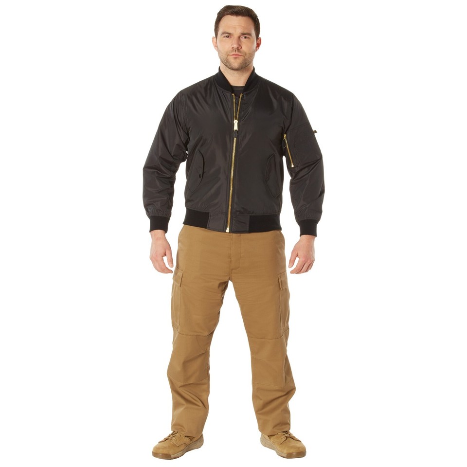 Mens Lightweight MA-1 Flight Jacket - Rothco Military Air Force Style ...
