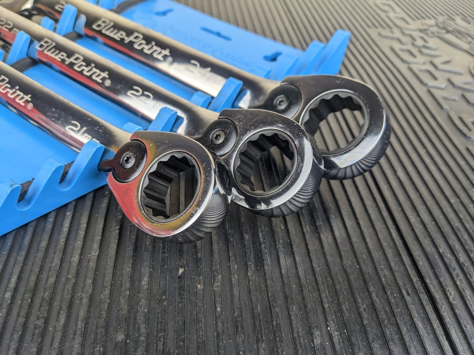 Blue Point 4pc Metric Ratcheting Combination Wrench Set BOERM704 for ...