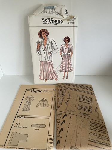 VOGUE Sewing Pattern 9255 Uncut Misses Dress Size 8-10-12 Vintage Very ...
