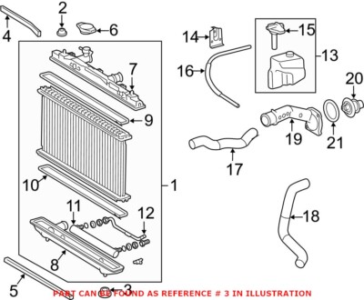 Genuine OEM Lower Radiator Insulator For Toyota 165350H030 | eBay