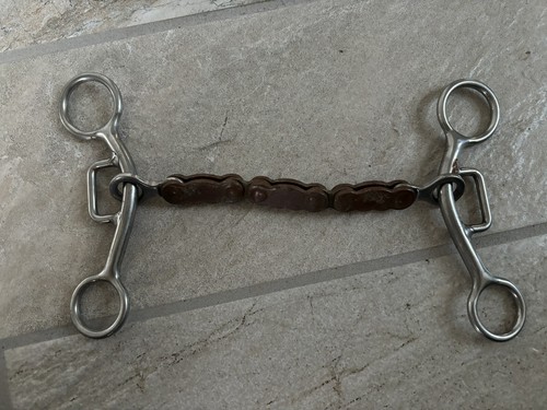 #373 6” Reinsman Short Shank 3pc Western Chain Bit | eBay