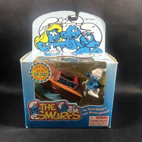 Vintage The Smurfs - Boat and Diecast Boating Smurf Rare 1996 | eBay