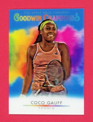 2021 Upper Deck Goodwin Champions Coco Gauff T1 Splash of Color 3D # ...