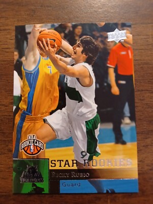 RICKY RUBIO - 2009-10 UPPER DECK - STAR ROOKIE - CARD #237 - CLEVELAND ...