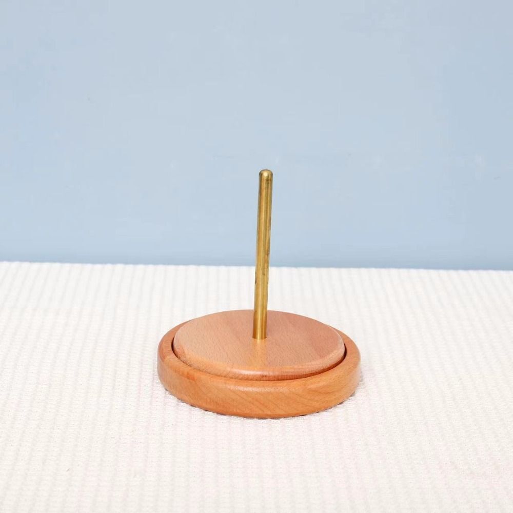 Rotatable Sewing Thread Spool Wooden Winder Stand Tool Beginner | eBay
