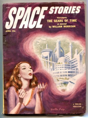PULP: SPACE STORIES 1953 APR-SPACE GIRL COVER-COOL! VF | eBay
