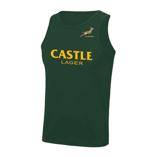 SOUTH AFRICA rugby performance training singlet / gym vest [green ...