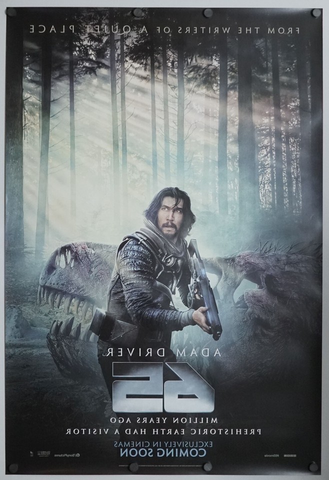 65 - original DS movie poster 27x40 - Adam Driver - T Rex INTL Style A ...