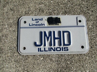 Illinois motorcycle license plate # JM HD | eBay