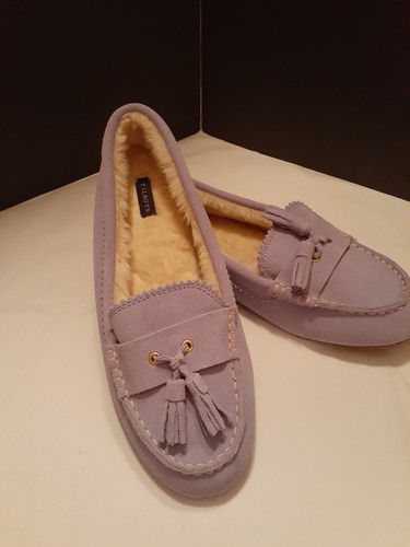 Talbots womens plush suede slippers sz 10 | eBay