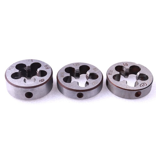 Metric Thread Cutting Die Set - M10x1, M12x1.5, M16x1.5 Right Hand ...
