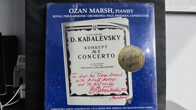 KABALEVSKY NO. 2 CONCERTO, OZAN MARSH - SEALED LP P14254 | eBay