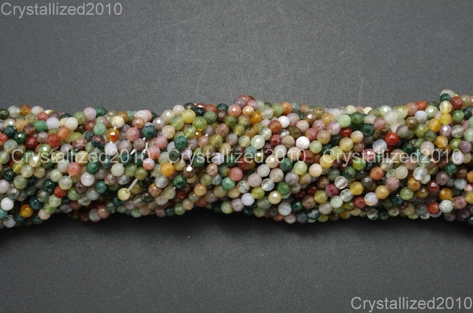 AAA Natural Gemstones Faceted Round Beads Crystal Quartz Amethyst 2mm ...