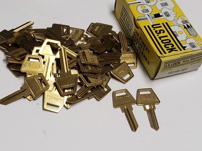 Vtg Lot of 50 U.S. LOCK Uncut Key Blanks - US21SB - SC7 - NEW - NOS | eBay