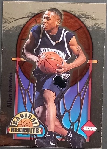 1996 Collector's Edge Rookie RC - Radical Recruits Allen Iverson #8 ...
