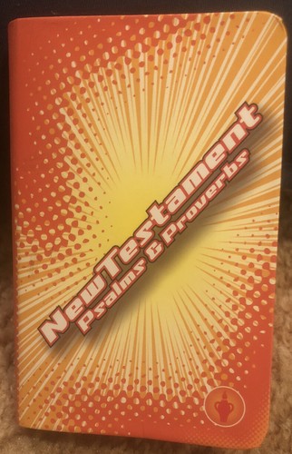 Orange Yellow Pocket Mini Bible New Testament Psalms and Proverbs ...