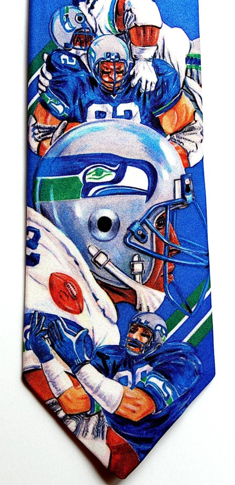 Seattle Seahawks Men's Neck Tie Licensed NFL Football Sports Fan Blue ...