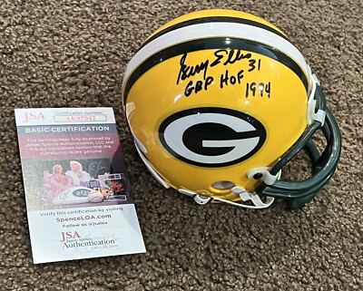 Gerry Ellis Signed Mini Helmet Green Bay Packers JSA COA Rare PHOF 94 ...