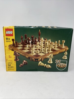 LEGO 40719 Traditional Chess Set (2 in 1 includes Checkers) NEW (Box ...