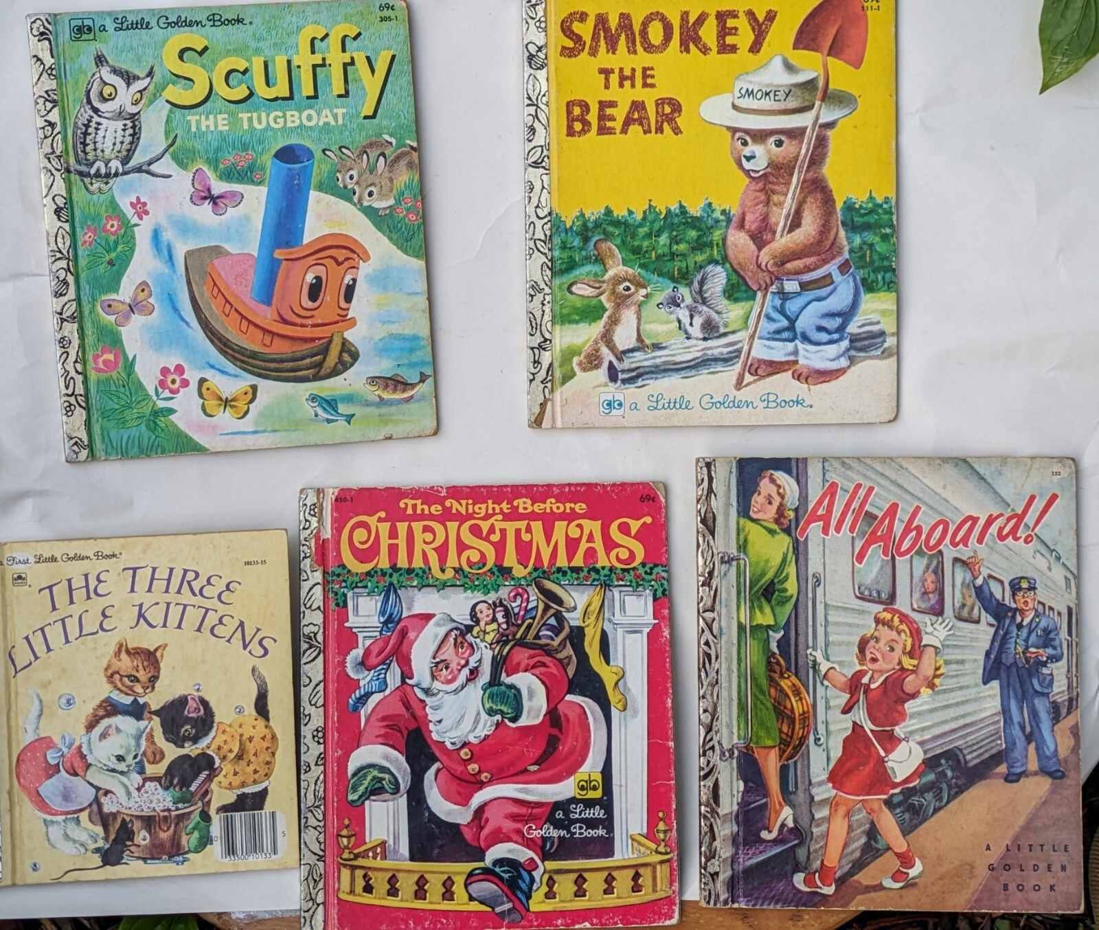 Vintage Little Golden Books 1950's-70's Lot of 10 kid's books Good ...