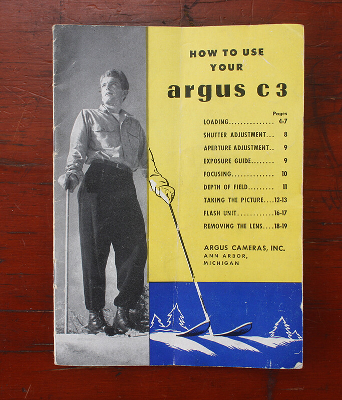 ARGUS C-3 INSTRUCTION BOOK, 1952 PRINTING/188104 | eBay