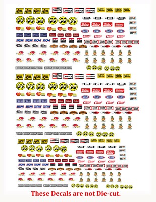 1:18 1:24 DECALS FOR DIECAST AND MODEL CARS & DIORAMA SMALL MOON | eBay