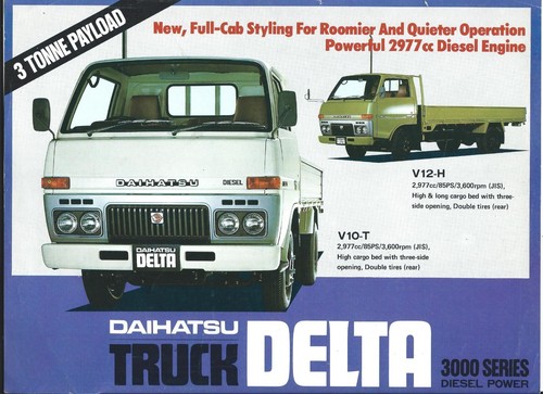 Truck Brochure - Daihatsu - Delta - 3000 series V10-T V12-H - Data ...