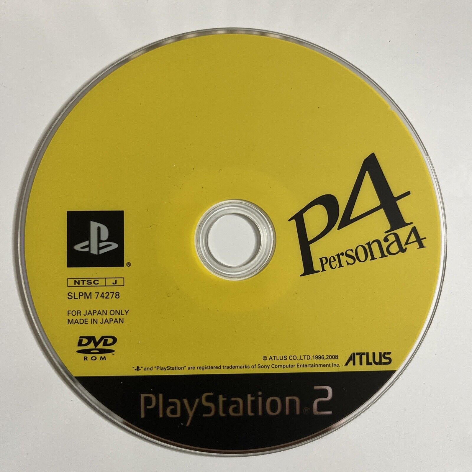 Persona 4 P4 with Trading Card Sony PlayStation PS2 NTSC-J JAPAN Game ...