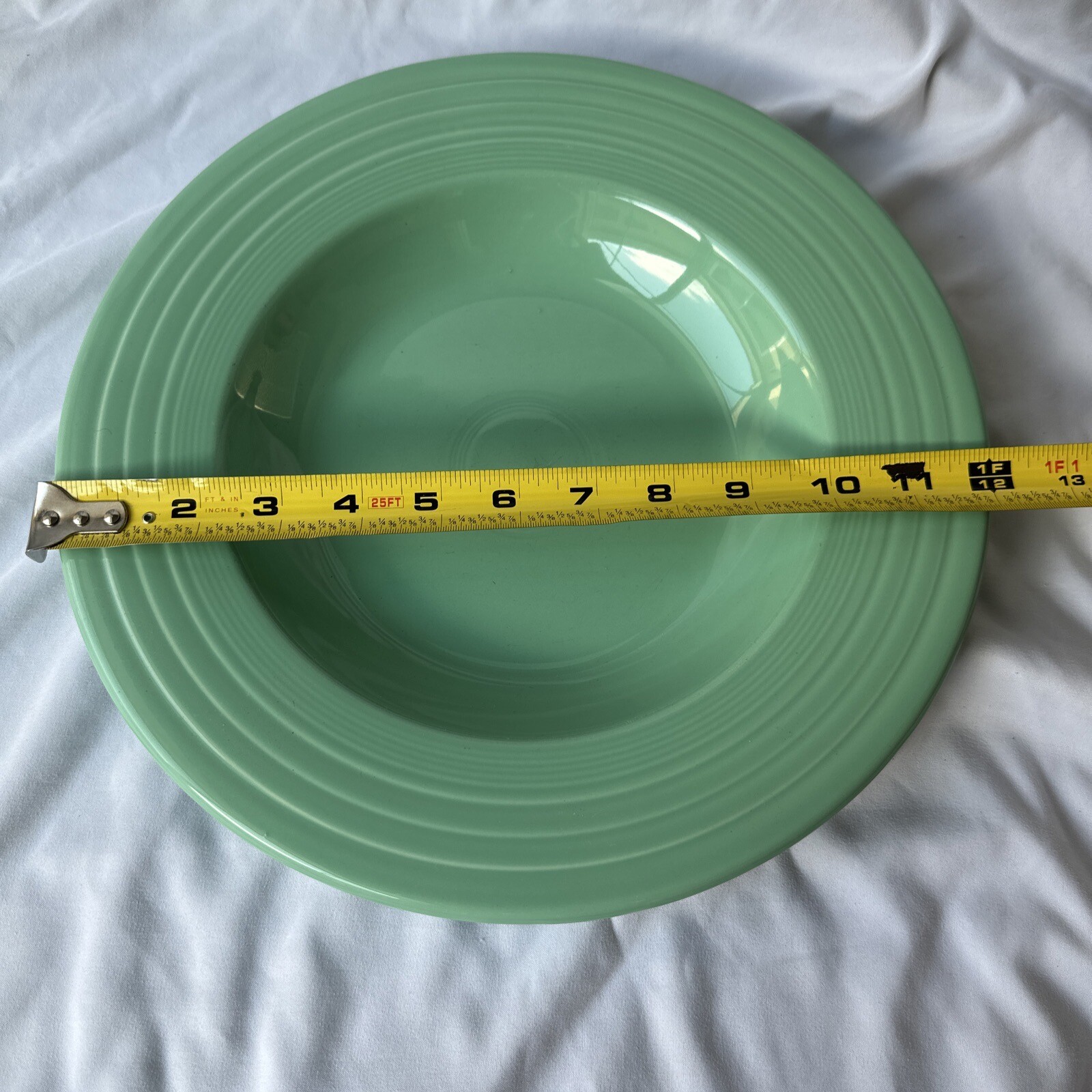 Fiestaware by Homer Laughlin Seamist Green 12" Individual Pasta Serving ...