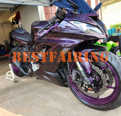 Chameleon Purple Fairing Kit For Kawasaki Ninja ZX6R 2013-2018 ZX636 ...