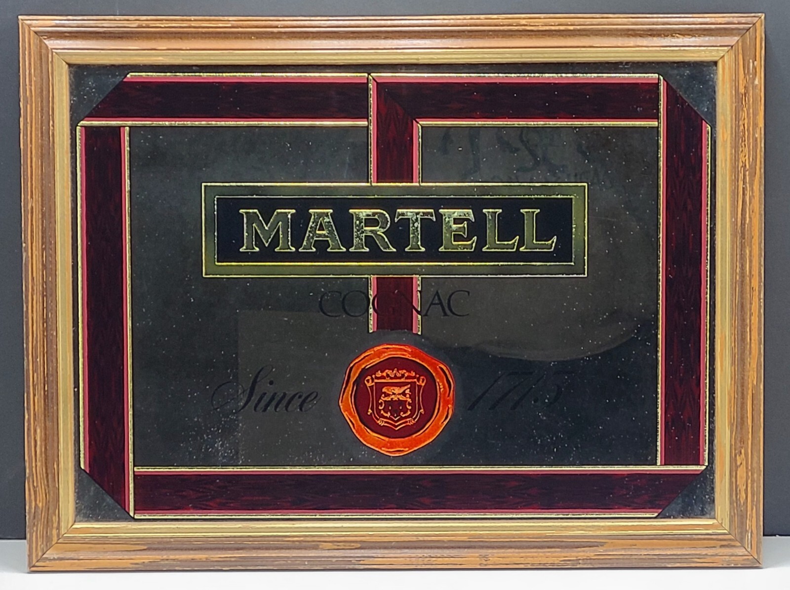 Vintage Beeco Mfg Co "Martell Cognac Since 1715" Wall Hanging Mirror ...
