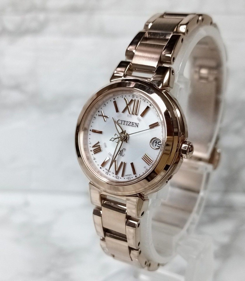 Citizen Xc Eco-Drive Radio Wave Ladies Watch, Good Condition From Japan ...