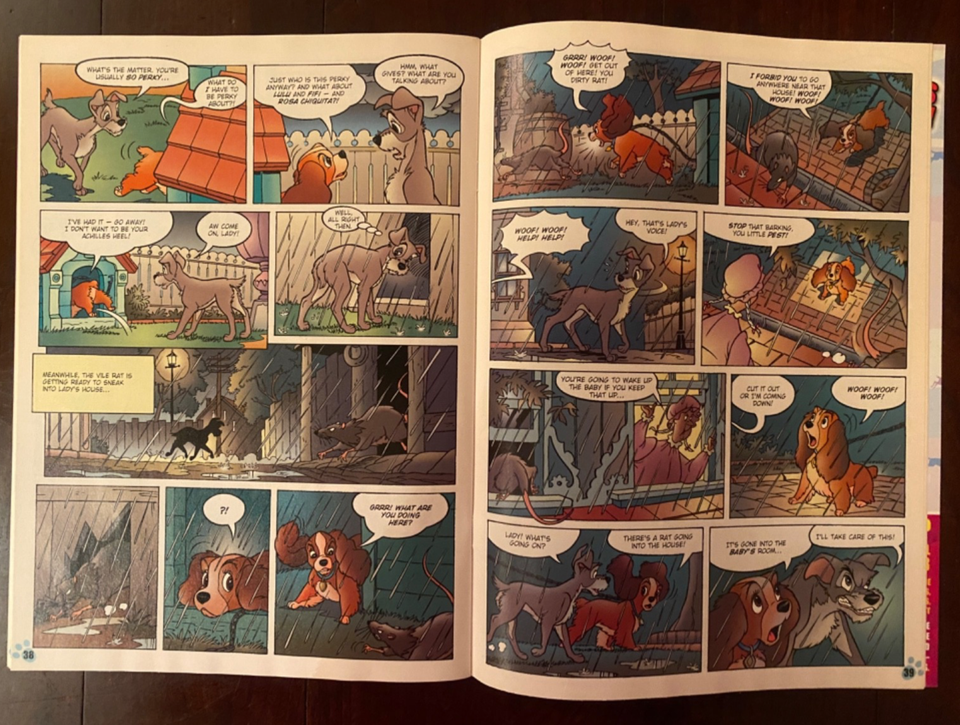 Disney Lady & the tramp magazine film animated adventures rare ...