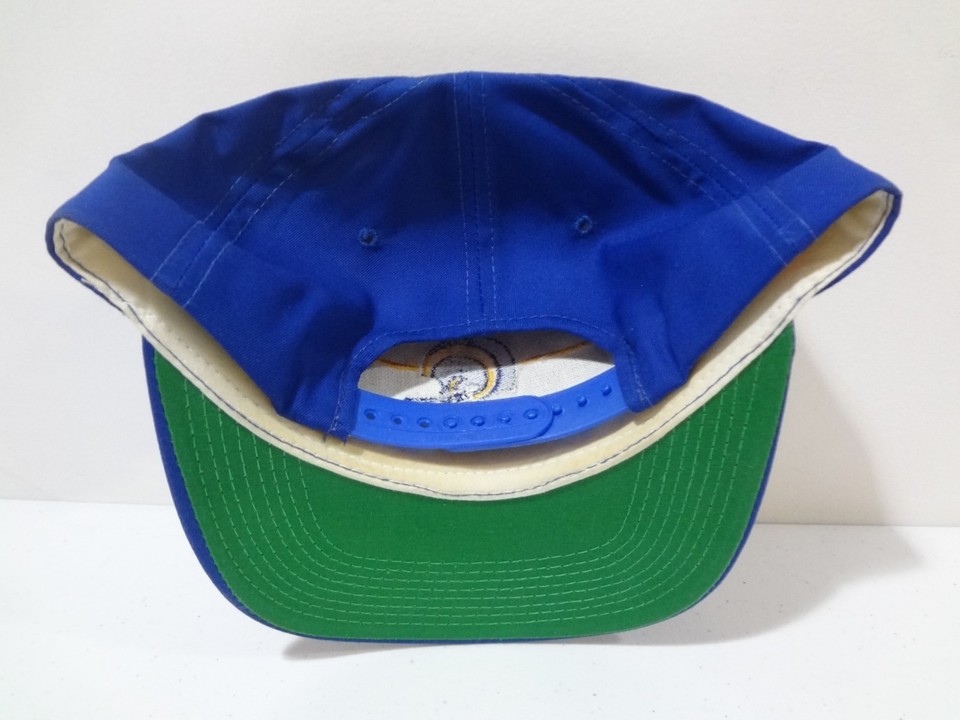 Vintage NFL Los Angeles Rams Split Bar LOGO Snapback Cap Hat 80s Annco ...