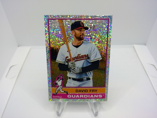 2025 Topps Heritage David Fry Silver Sparkle Cleveland Guardians #408 ...