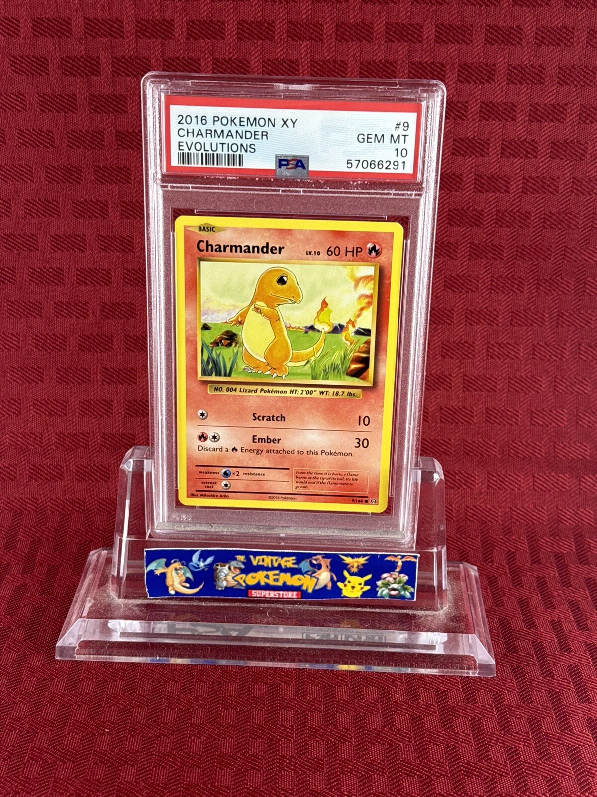 2016 Pokemon XY Evolutions CHARMANDER Card #9/108 PSA 10 Gem Mint | eBay
