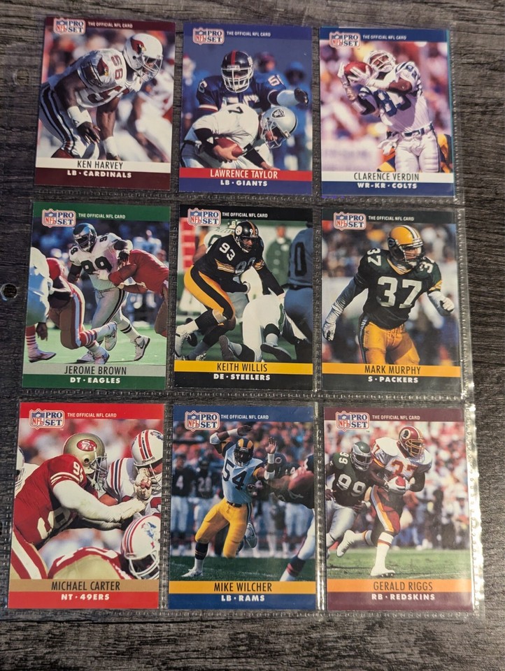 1990 NFL Pro Set 36-Card Lot (28 Pro Set. 8 Super Bowl Set) | eBay