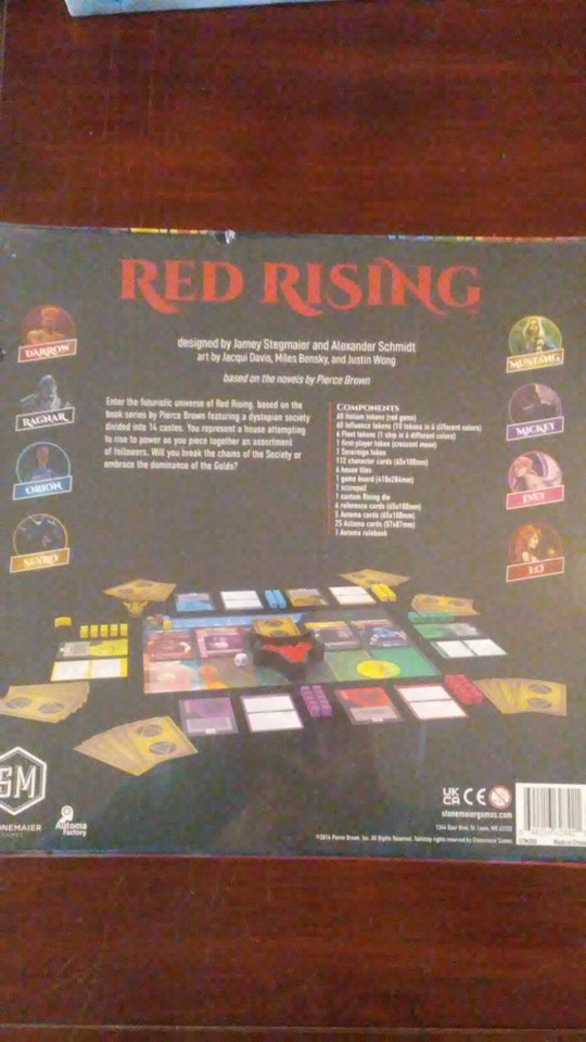 Red Rising Board Game | eBay