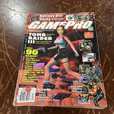 Gamepro Video Game Magazine Issue 123 December 1998 Tomb Raider III | eBay