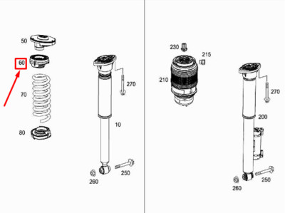 NEW MERCEDES-BENZ C W205 REAR COIL SPRING SHIM A2053240584 ORIGINAL | eBay